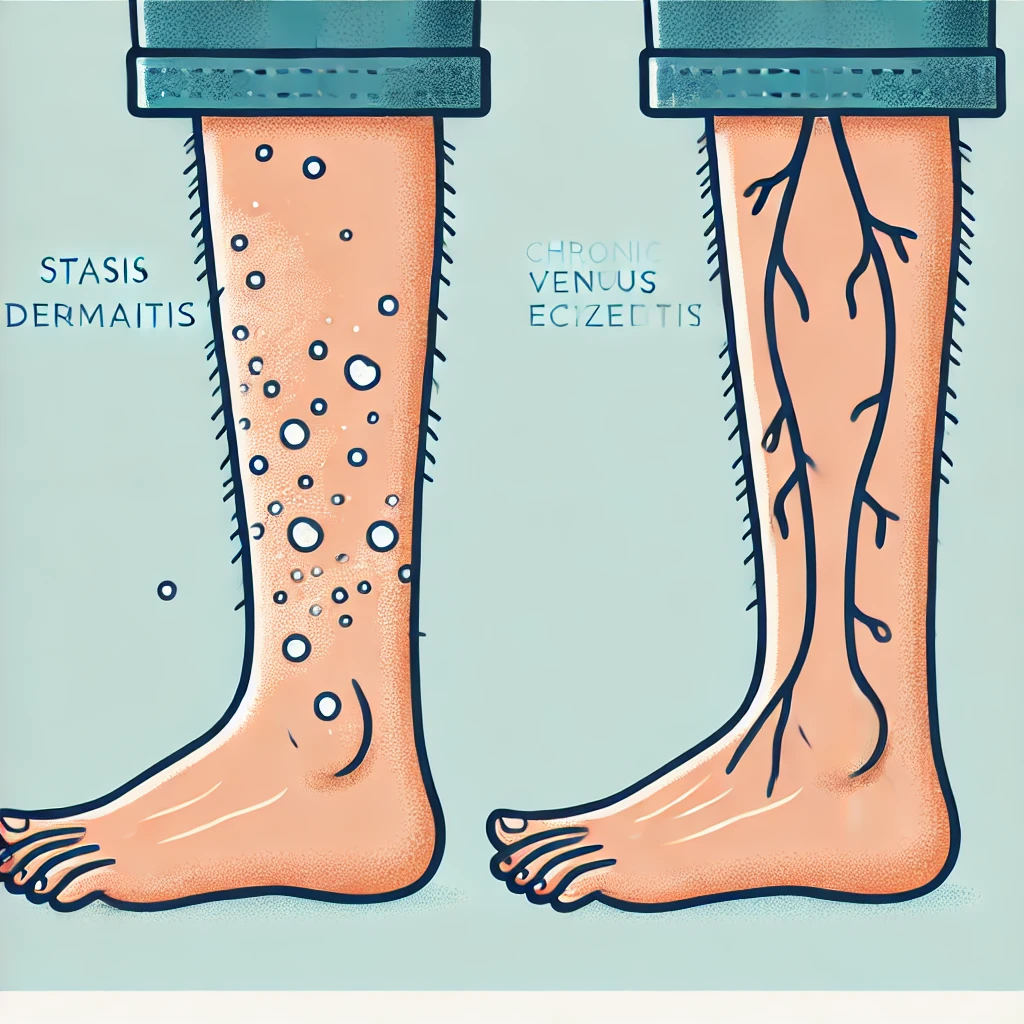 Staz Dermatiti: Kronik Venöz Yetmezliğine Bağlı Venöz Egzema - İç Varis